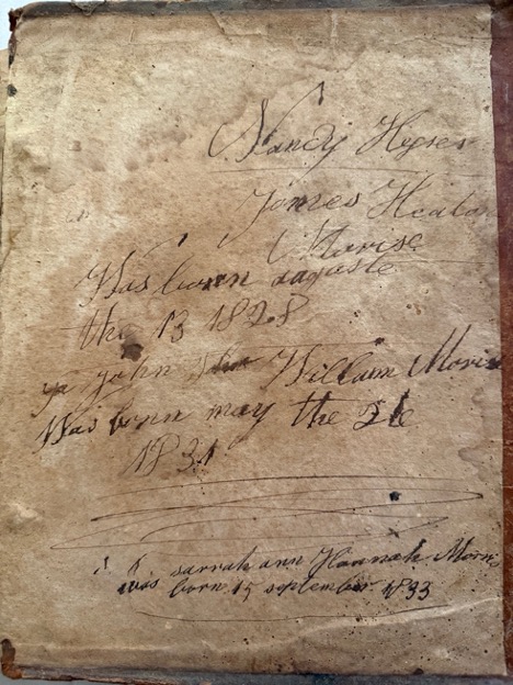 Bible Page – Inside Back Cover | Bob’s Genealogy Filing Cabinet